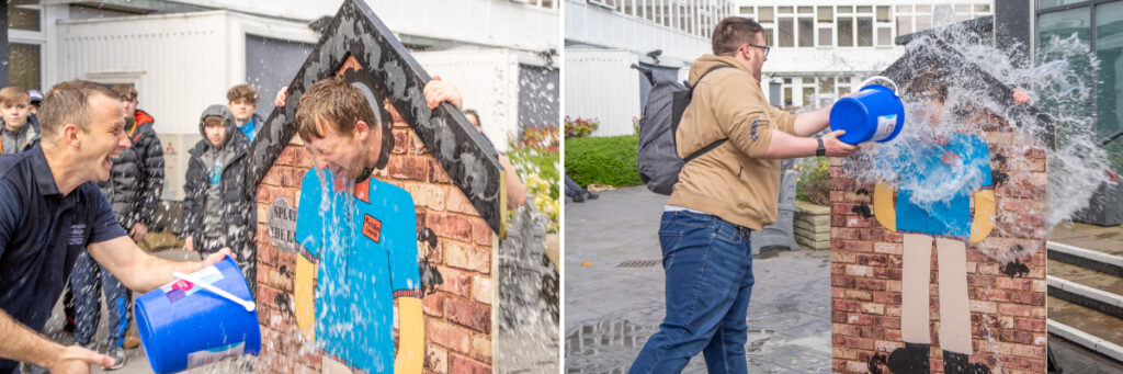 Craig Scott and Ste Roberts Brave the Soaking for Cancer Research UK at ...