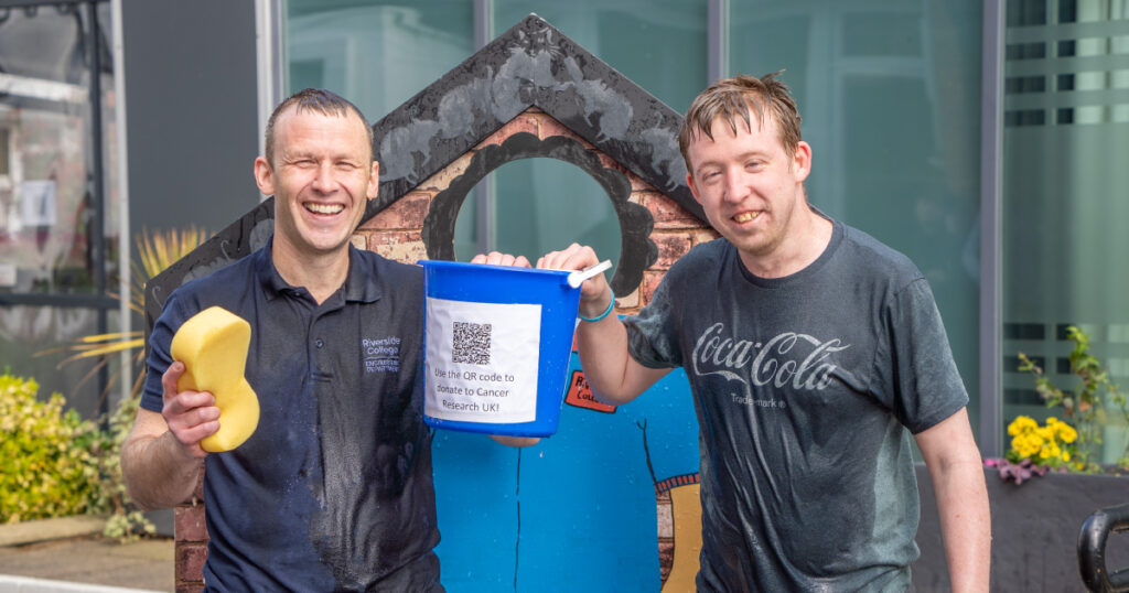 Craig Scott and Ste Roberts Brave the Soaking for Cancer Research UK at ...